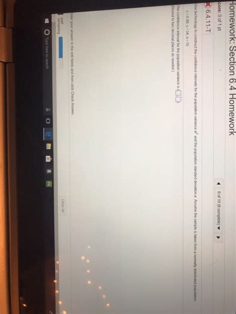 Solved Omework Section 6 4 Homework Core 0 Of 1 Pt Chegg Com