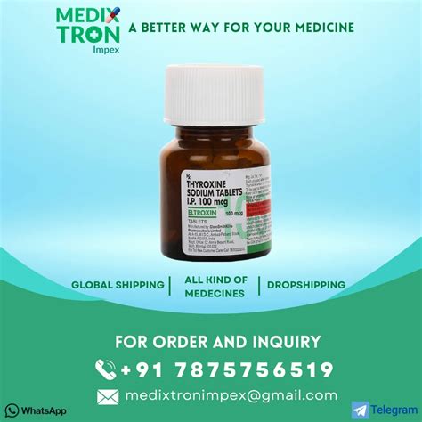 Eltroxin 100 Mg Thyroxine Tablets At Rs 177bottle Thyronorm Tablet