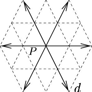 Lattice Vectors With A Common Origin At The Lattice Point P And With Download Scientific