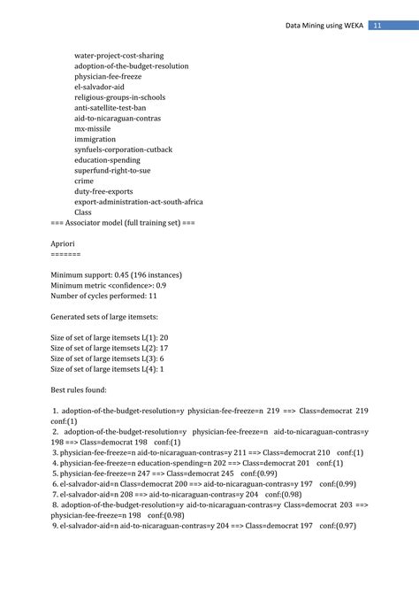 Weka Project Classification And Association Rule Generation Pdf