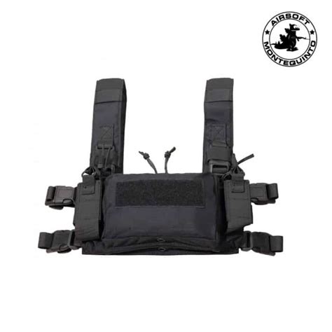 Micro Chest Rig Negro Conquer Airsoft Montequinto