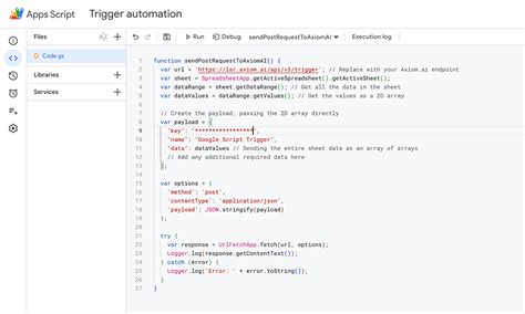 Learn How To Use Google Apps Script To Trigger An Automation Using An