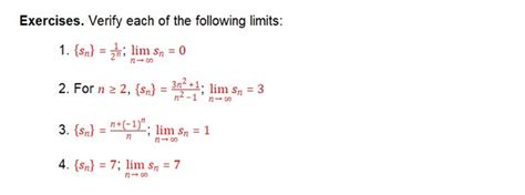 Solved Exercises Verify Each Of The Following Limits Chegg