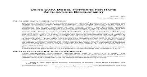 Download Pdf Data Modeling Patterns