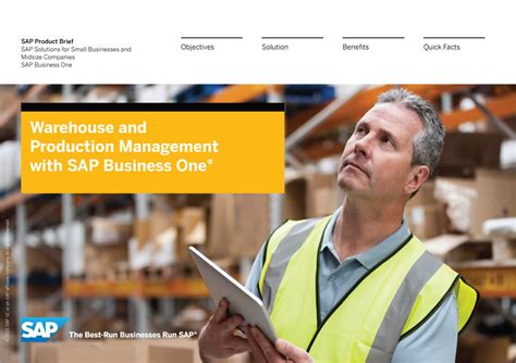 SAP Business One Warehouse And Production Management