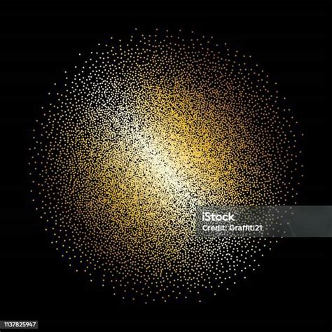 황금 별 벡터 패턴과 작은 금 반짝이는 스 팽 글 스파크 튄 또는 밤하늘 손으로 그린 스프레이 스플래시 반점 질감 검정색 배경의