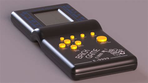 Brick Game Tetris Black 3d Model 29 3ds Blend C4d Fbx Max Ma