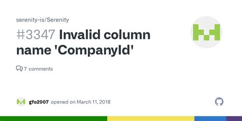 Invalid Column Name Companyid · Issue 3347 · Serenity Isserenity
