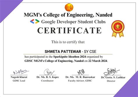 shweta pattewar on linkedin sparkignite2024 gdscmgmcoe ideathon