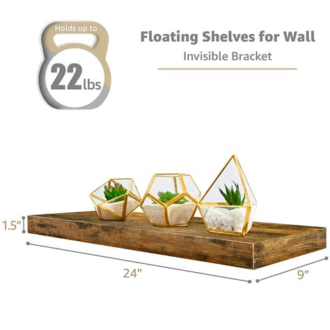 Rectangle Floating Shelves 2 Pack Sorbus Home