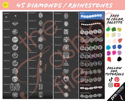 Procreate Diamond Stamps — The Fashion File