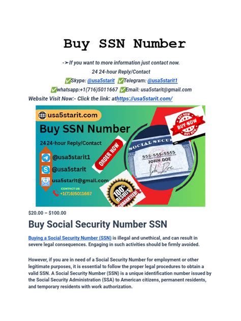 Buy Ssn Number Download Free Pdf Social Security Number Identity Theft