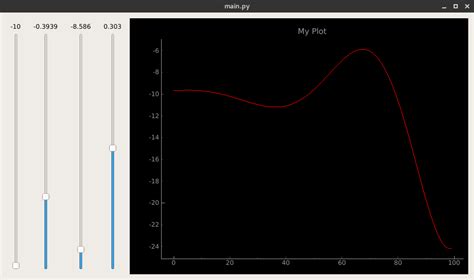 Python Slider Widget For Pyqtgraph Stack Overflow