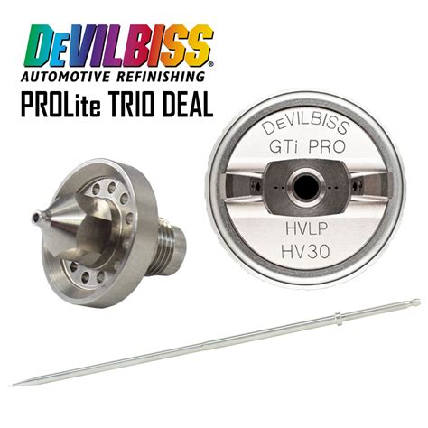 Devilbiss Prolite Hv30 Air Cap With 18mm Nozzle And Needle