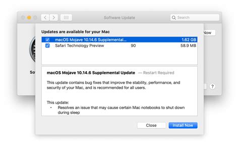 New Supplemental Update For MacOS Mojave Released