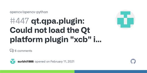 Qtqpaplugin Could Not Load The Qt Platform Plugin Xcb In Home
