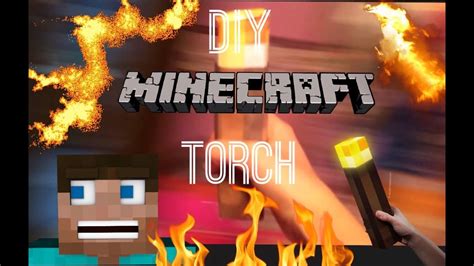 Diy Minecraft Torch Can Light Up If You Want Youtube
