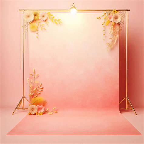 Premium Photo Beautiful Pink Photography Studio Backdrop Background