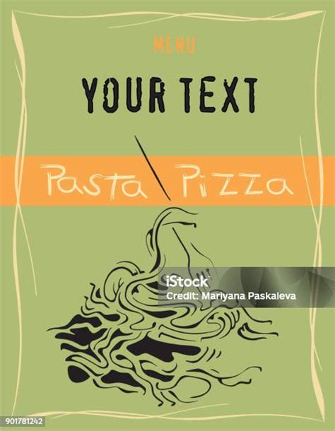 이탈리아 파스타 레스토랑에 대 한 메뉴의 벡터 이미지 메뉴의 커버에 대 한 크리에이 티브 디자인입니다 그릇에 대한 스톡 벡터 아트 및 기타 이미지 Istock
