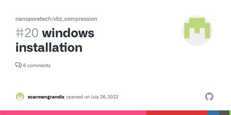 Windows Installation Issue 20 Nanoporetech Vbz Compression GitHub