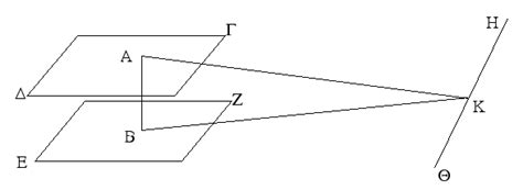 Euclids Elements Book 11 Postulate 14 Original Greek Text