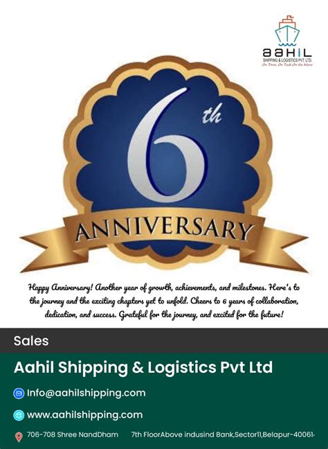 Salim Shaikh On Linkedin Aahil Shipping⁩ And Team Six Years Strong