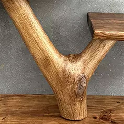 Floating Bookshelf Solid Wood Shelves On Wall Tree Branch Walnut Shelves Decor For Home Etsy
