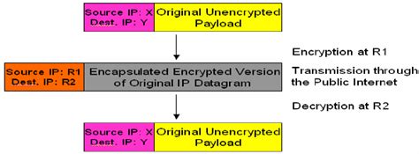 Structure Of An IP Datagram During Different Phases Of IP In IP Tunneling Download Scientific