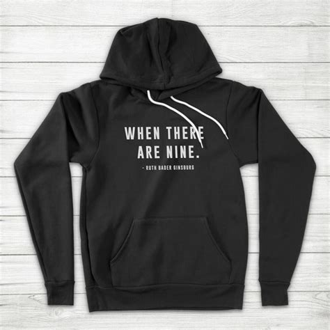 When There Are Nine Rbg Ruth Bader Ginsburg Feminist Quote Etsy