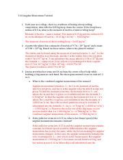 Angular Momentum Tutorial Docx Angular Momentum Tutorial Each Year At A College