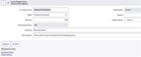 Create Email Notification Via Event In Servicenow