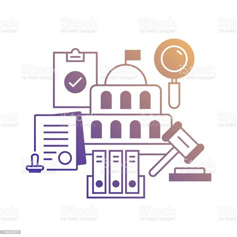 일러스트레이션 규정 준수 개념의 벡터 집합입니다 웹 페이지 배너 포스터 인쇄 등을 위한 라인 아트 스타일 배경 디자인 벡터 일러스트레이션 자료실에 대한 스톡 벡터 아트 및