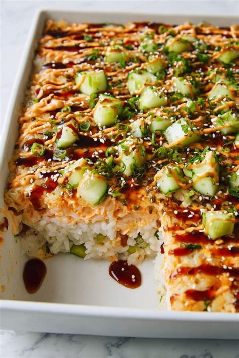 Crab Sushi Bake Irresistibly Creamy Sushi Casserole Recipe