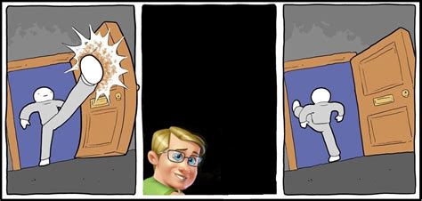 Создать мем открытая дверь комиксы мемы дверь с ноги мем Картинки Meme