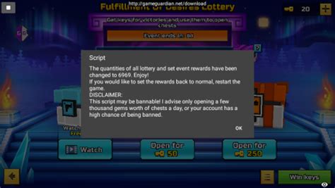 Pixel Gun 3d Lottery Sets Template Lua Scripts Gameguardian