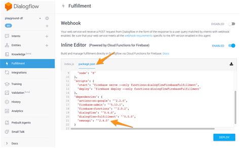 Javascript Dialogflow Fulfilment Webhook Call Failed Stack Overflow