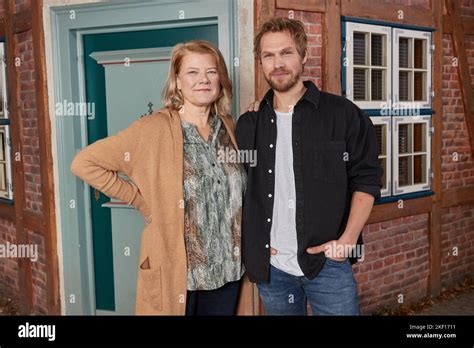 14 November 2022 Lower Saxony Lüneburg Actors Anna Bardorf As Silke Eilers And Remo Schulze