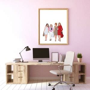 Sex And The City Print Pop Line Art Instant Download Illustration TV Printable Poster Etsy