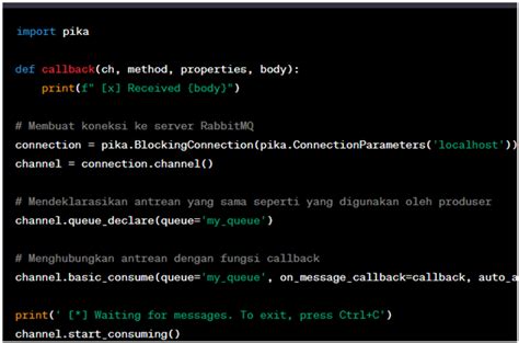 Cara Menggunakan Rabbitmq Untuk Messaging Di Python