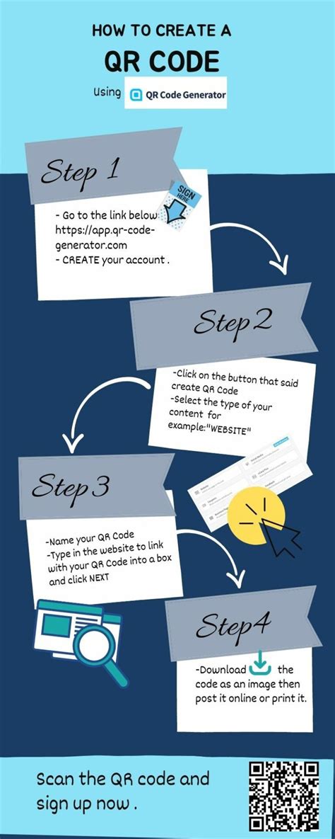 Infographic How To Create A QR Code IDPALZ