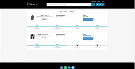 Rtw Shop Ecommerce Website In Python Using Django Free Source Code Sourcecodester