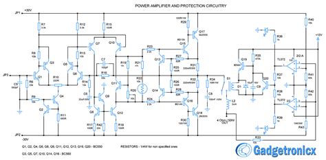 High Power Audio Amplifier Circuit