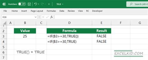 How To Use The True Function Excel Bootcamp