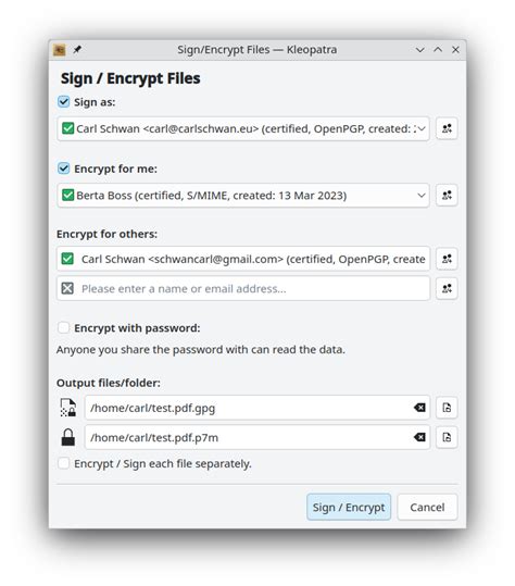 kleopatra aplicaciones de kde