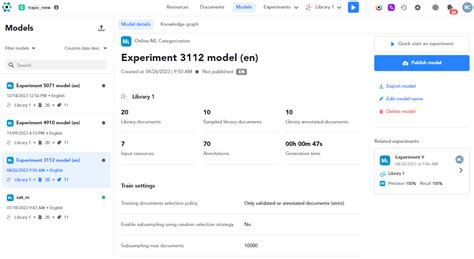 Manage Models Expertai Platform Authoring User Manual