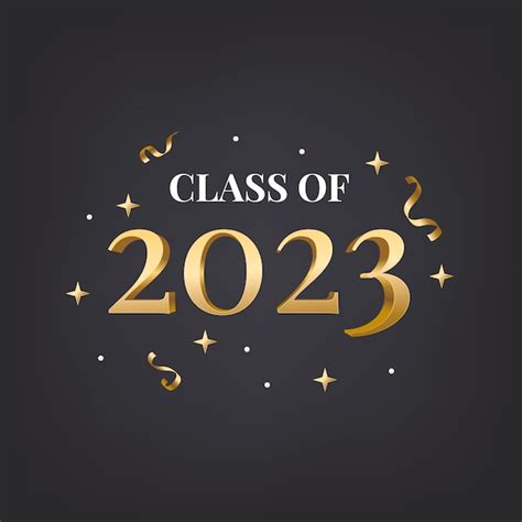 Class 2023 Gold Vectors And Illustrations For Free Download
