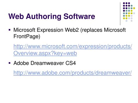 Ppt Authoring Languages And Web Authoring Software Powerpoint