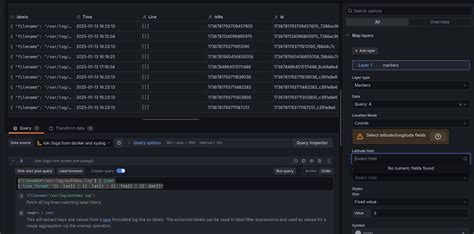 get location and map from log file configuration grafana labs