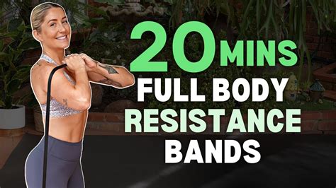 20 Min Full Body Resistance Bands Workout Beginner Friendly Strength