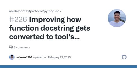 improving how function docstring gets converted to tool s jsonschema